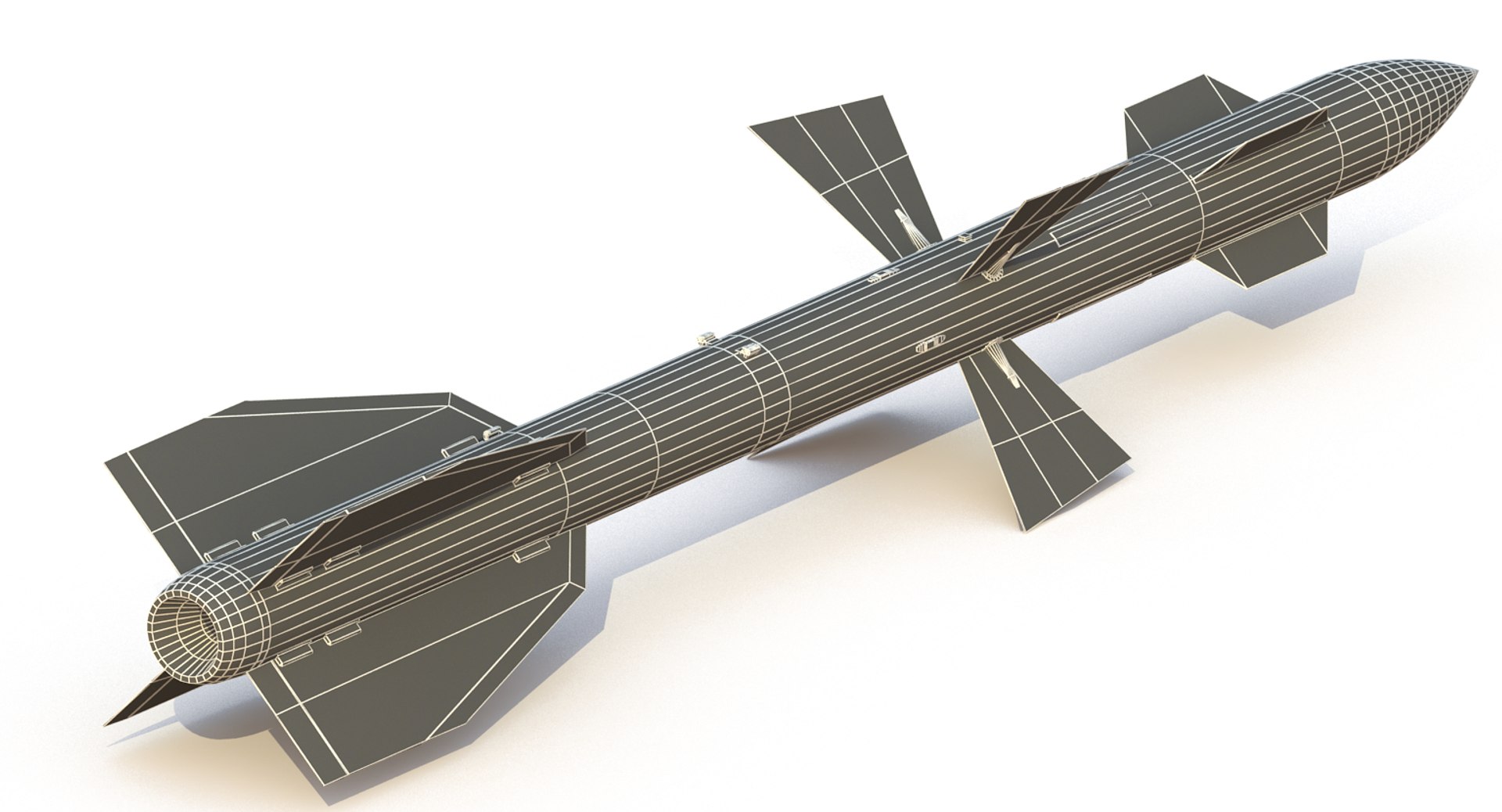 R-27r Missile 3d Model