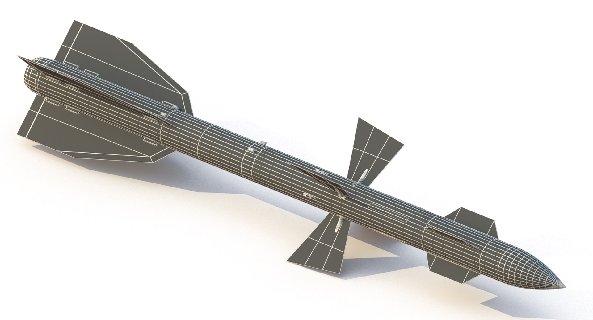 R-27r Missile 3d Model