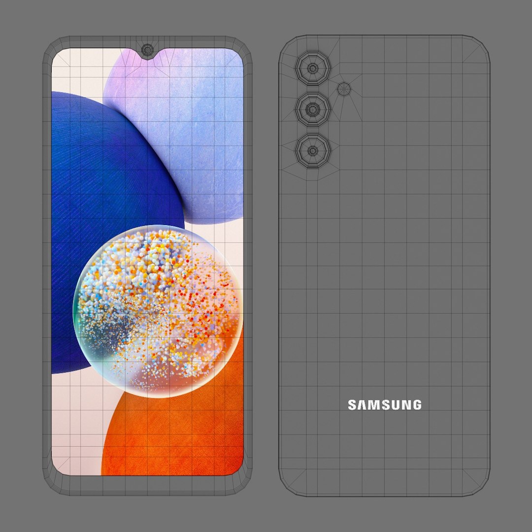 3D Model Samsung Galaxy A14 Dark Red - TurboSquid 2011497