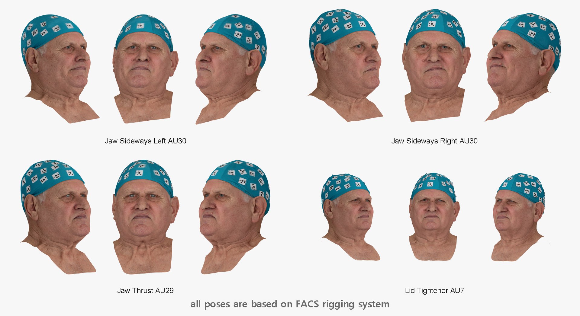 Homer Real Head Full Expression Set 54 RAW Scans Collection 3D Model ...