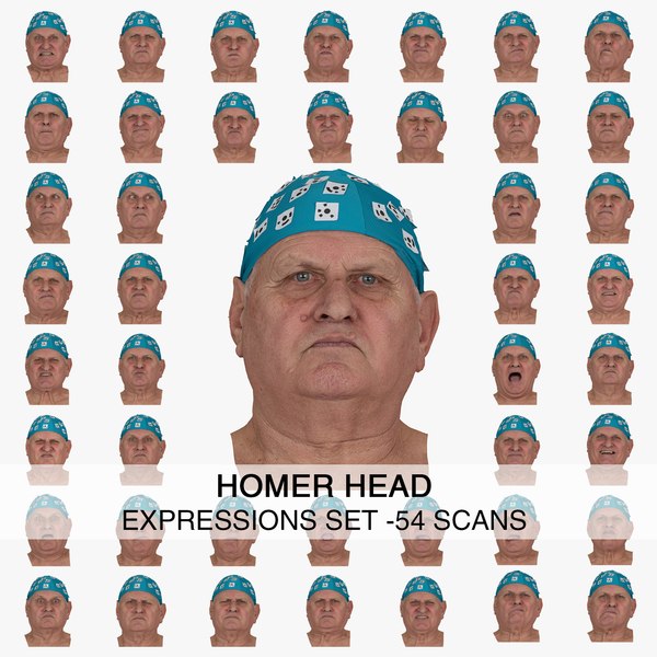 3D model Mei Real Head Full Expression Set 52 RAW Scans Collection ...