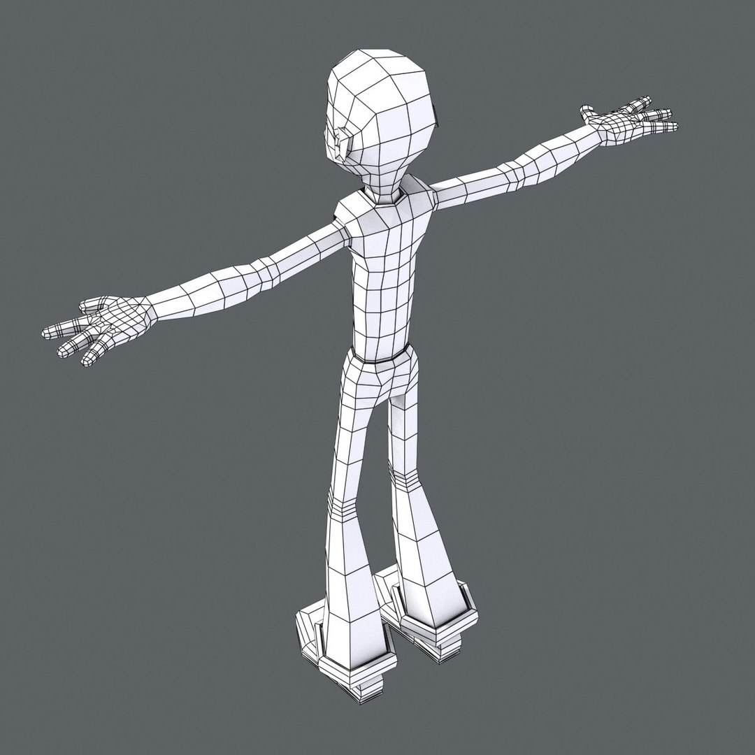 Jimmy Cartoon Character Rigged 3d Model