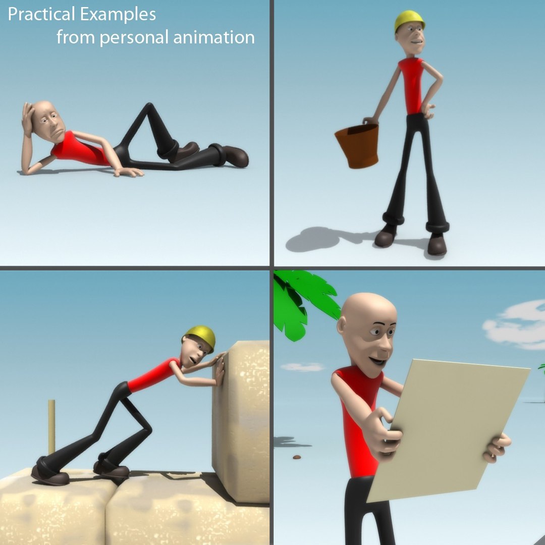 Jimmy Cartoon Character Rigged 3d Model