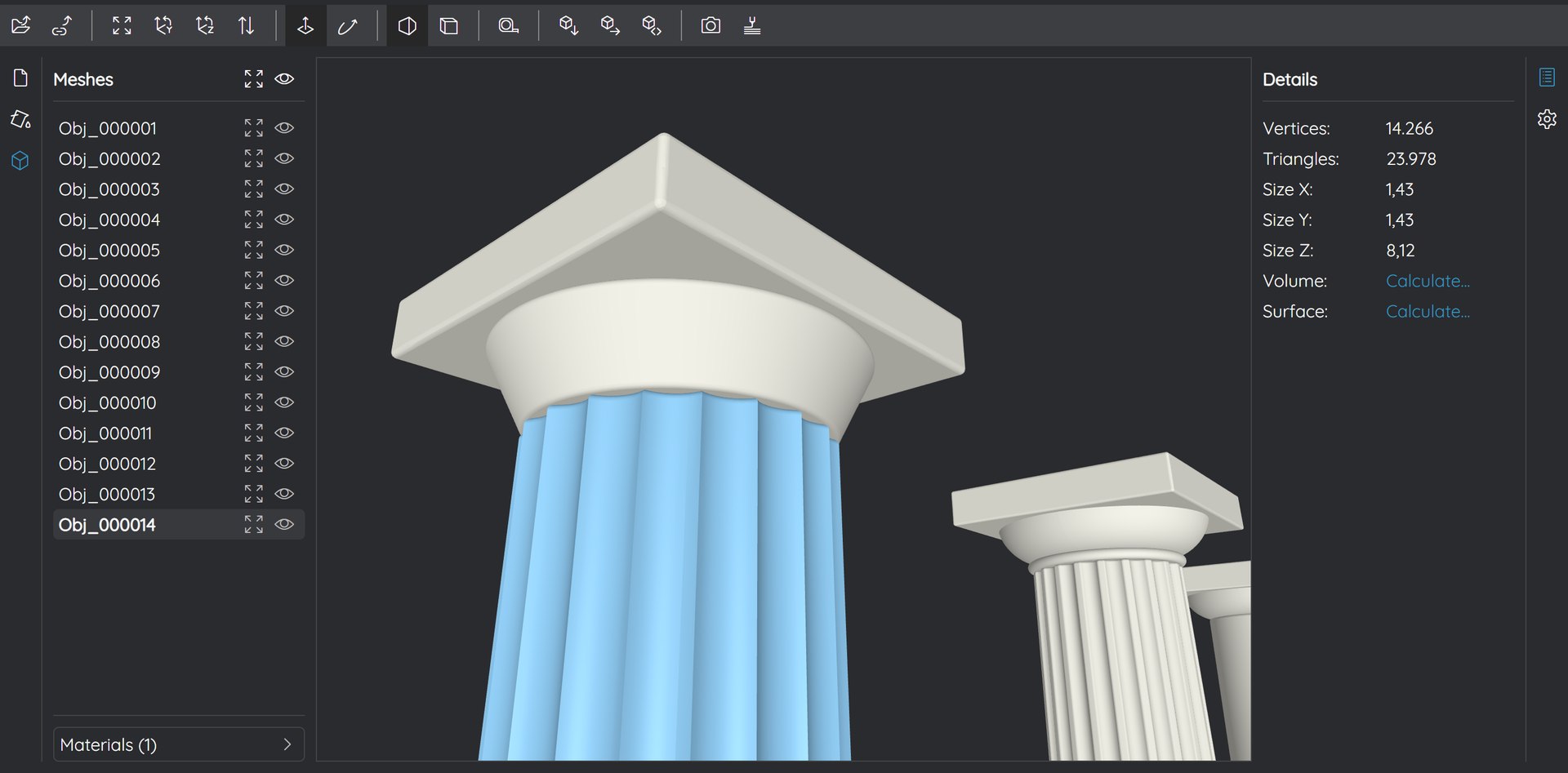 Doric Order Columns 3D Model - TurboSquid 2045900