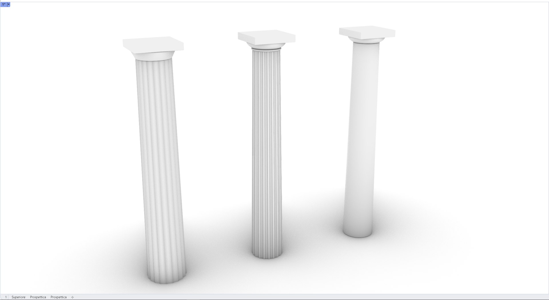 Doric Order Columns 3D Model - TurboSquid 2045900