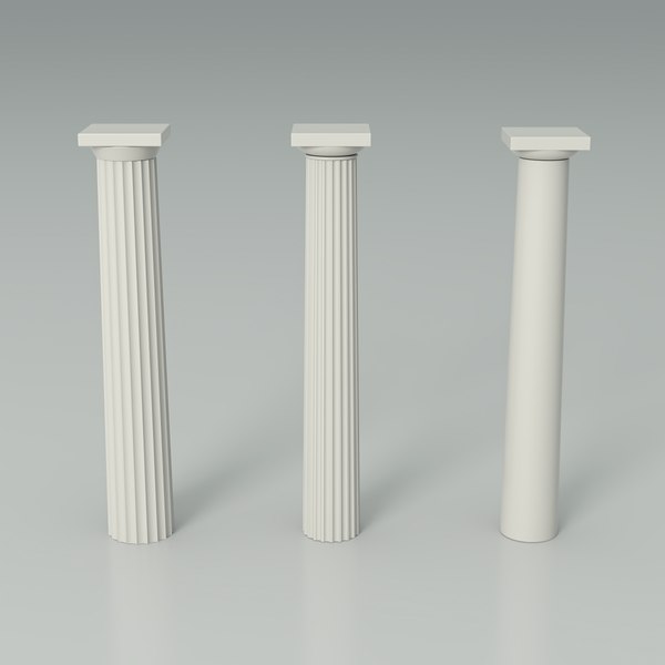 Doric Order Columns 3D model - TurboSquid 2045900