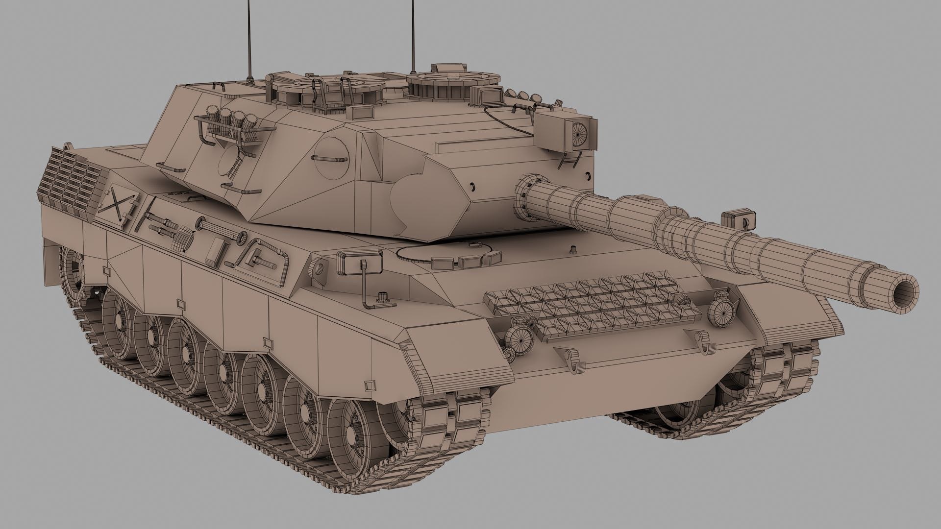 3D Leopard 1 Tank Model - TurboSquid 1779838