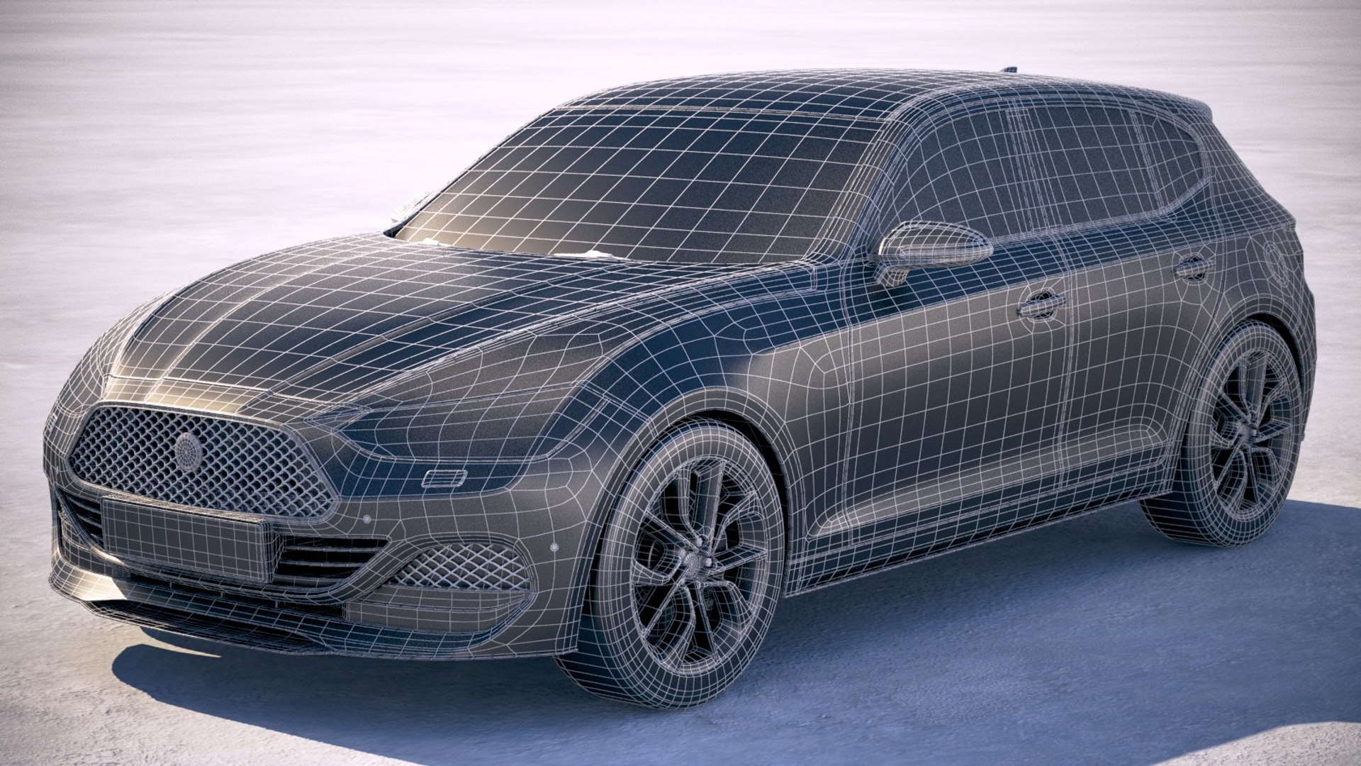 Generic hatchback 2018 3D model - TurboSquid 1254217