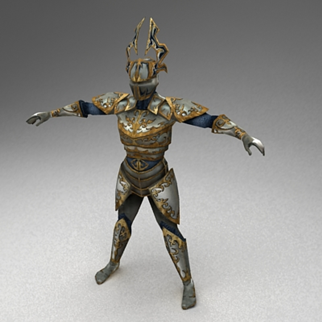 female warrior 3d model