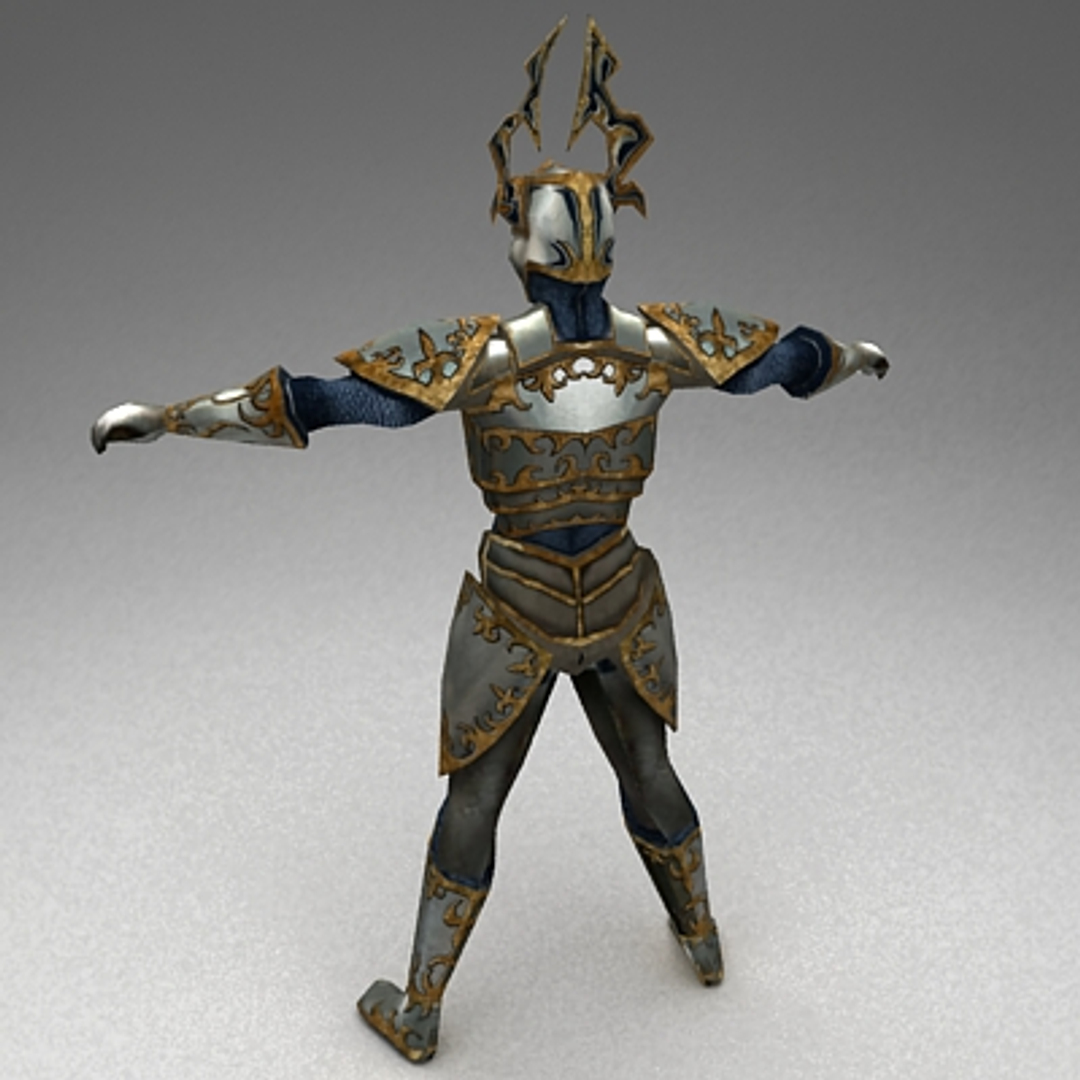 female warrior 3d model