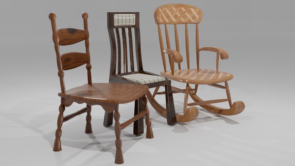 3D Chair set collection model - TurboSquid 1913159