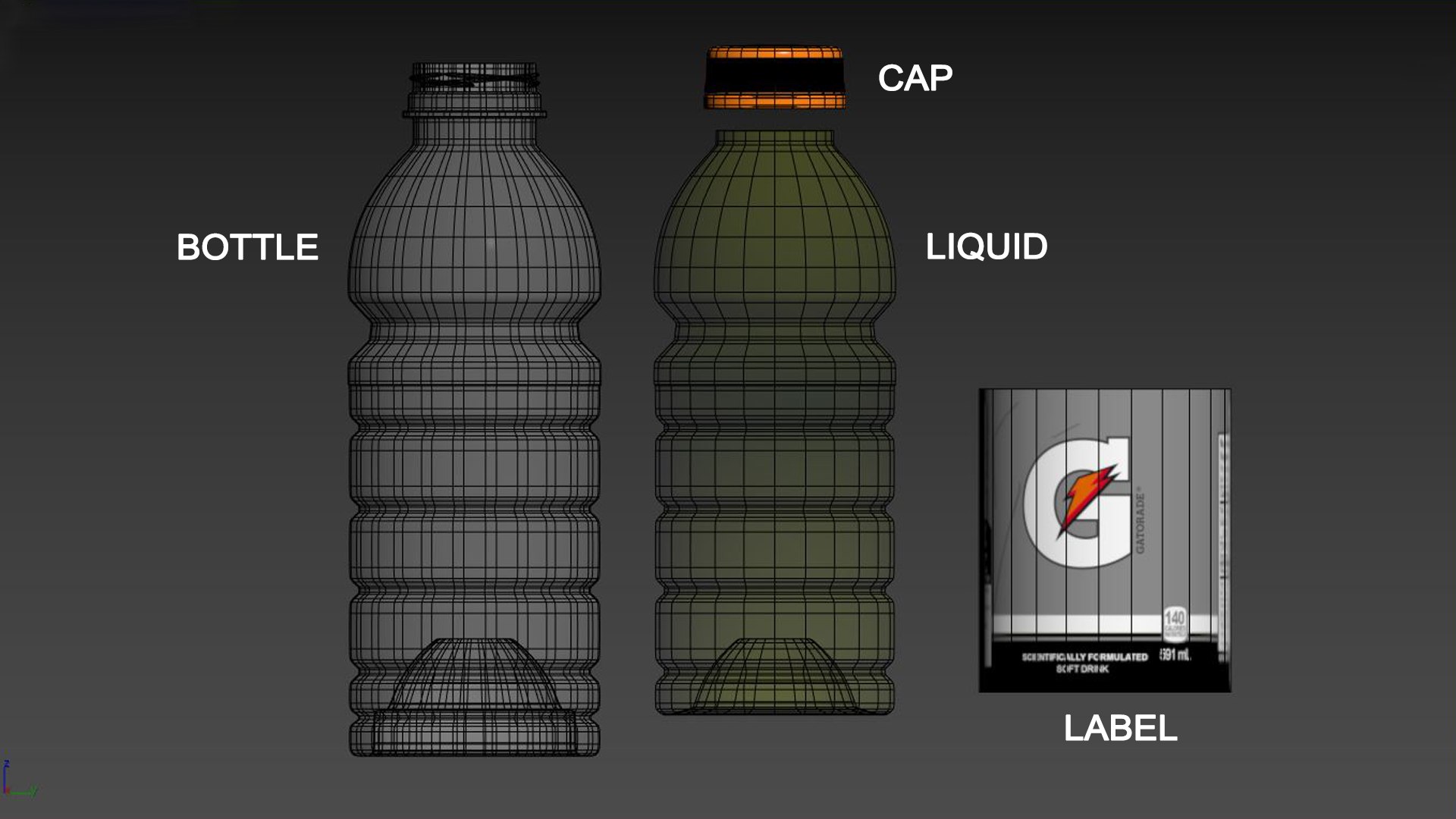 Gatorade Bottle Model - TurboSquid 2259950