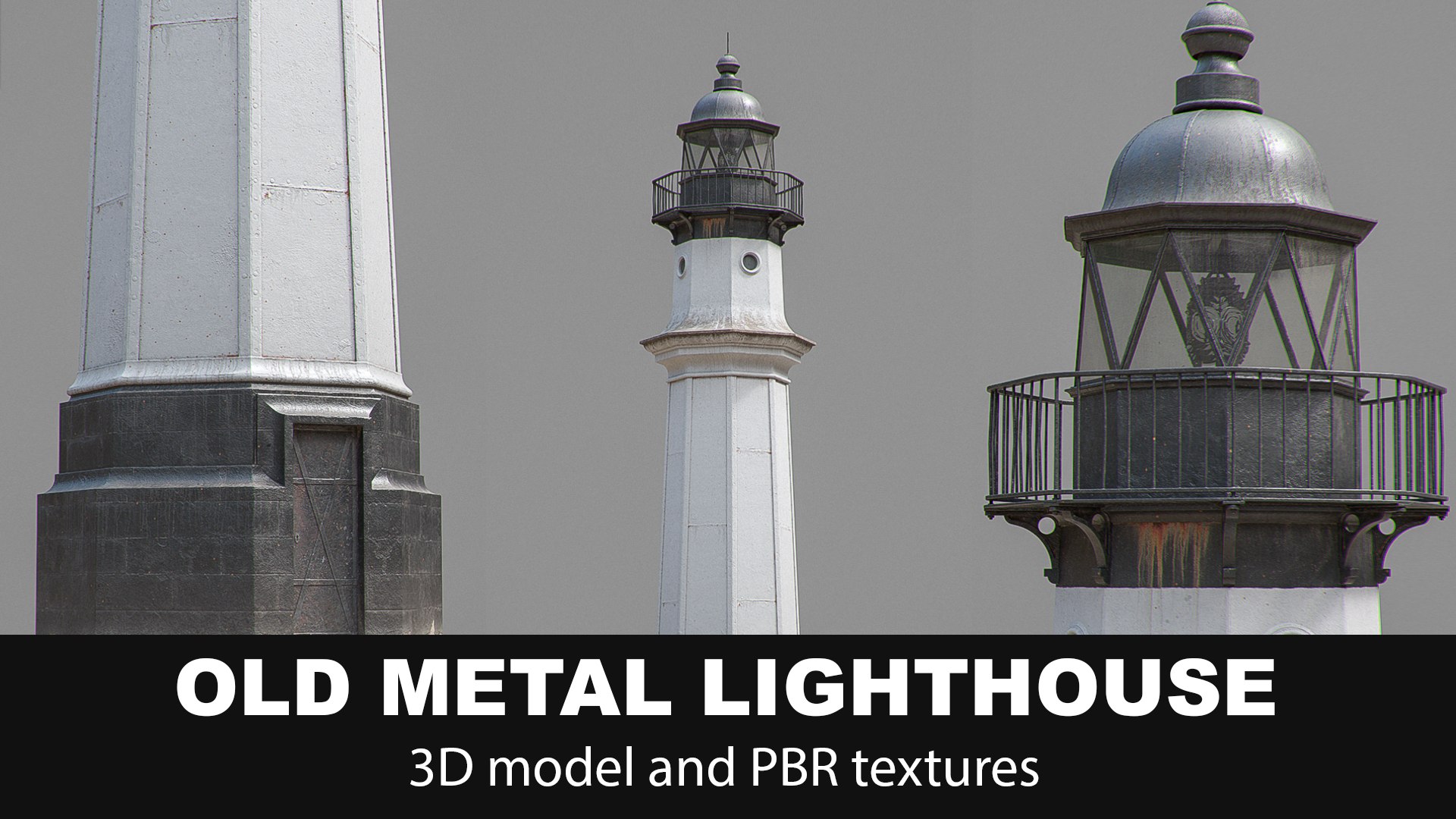 3D Old Metal Lighthouse - TurboSquid 2261797