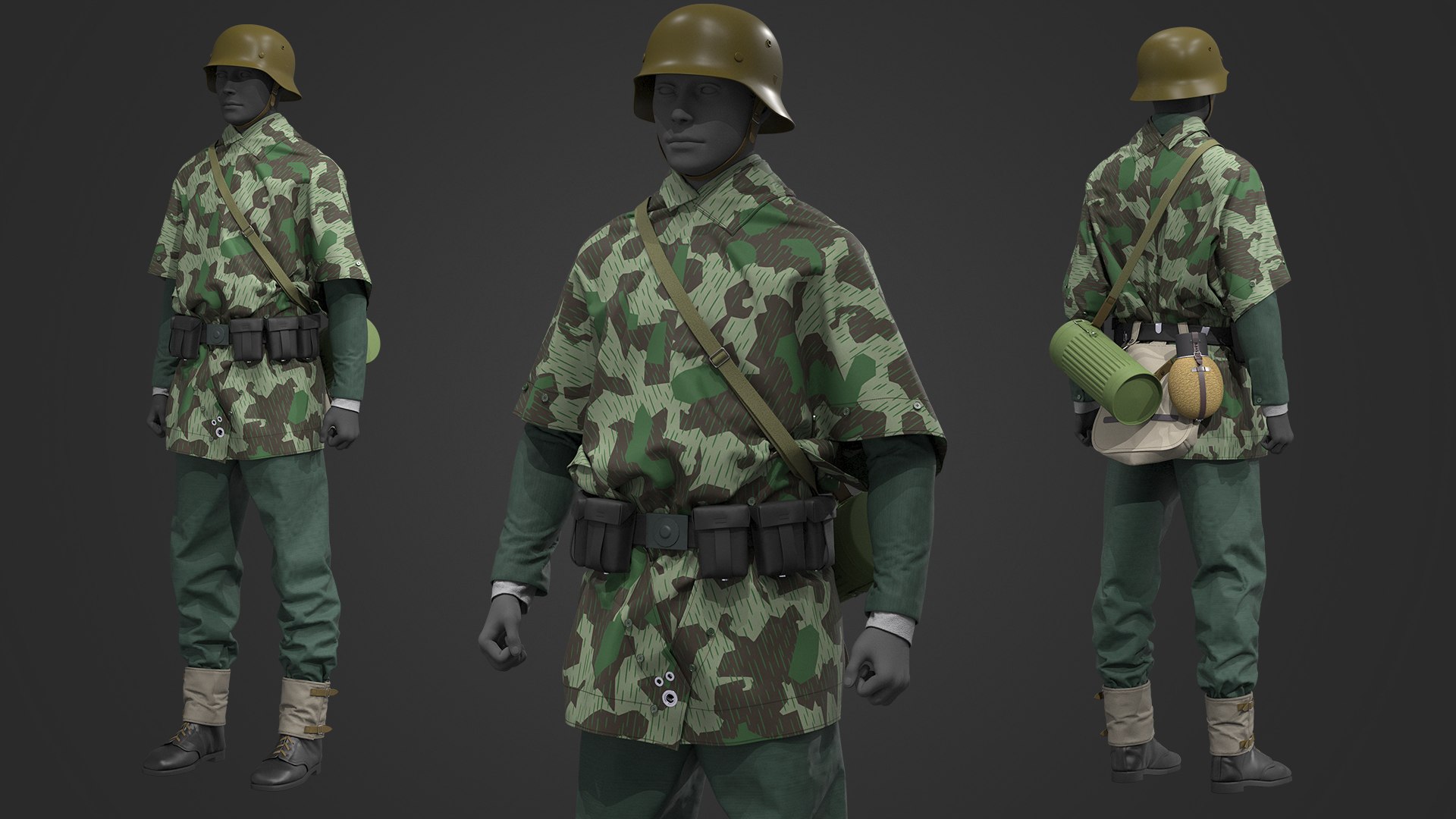 German Army Infantry Splinter 3D - TurboSquid 2394560