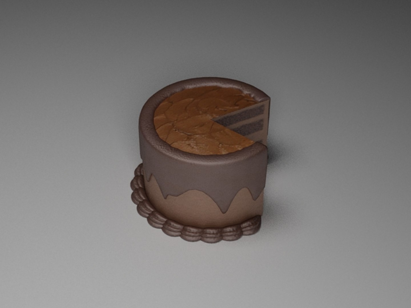 3d Chocolate Cake Model