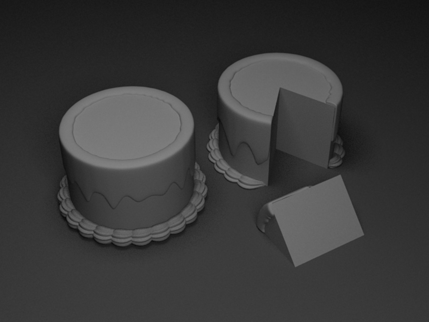 3d Chocolate Cake Model