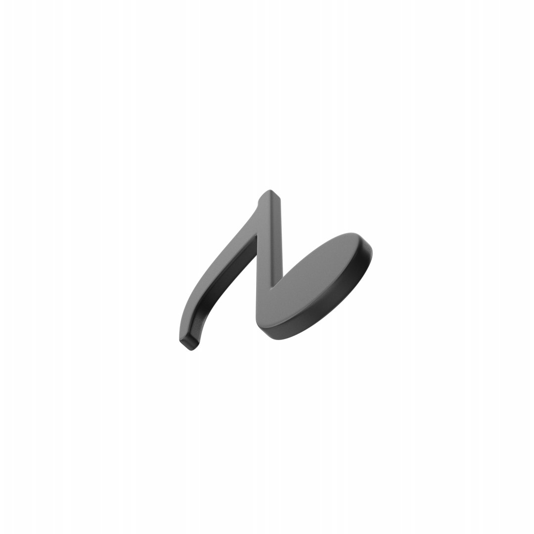 3D Eighth Note Symbol - TurboSquid 2147834