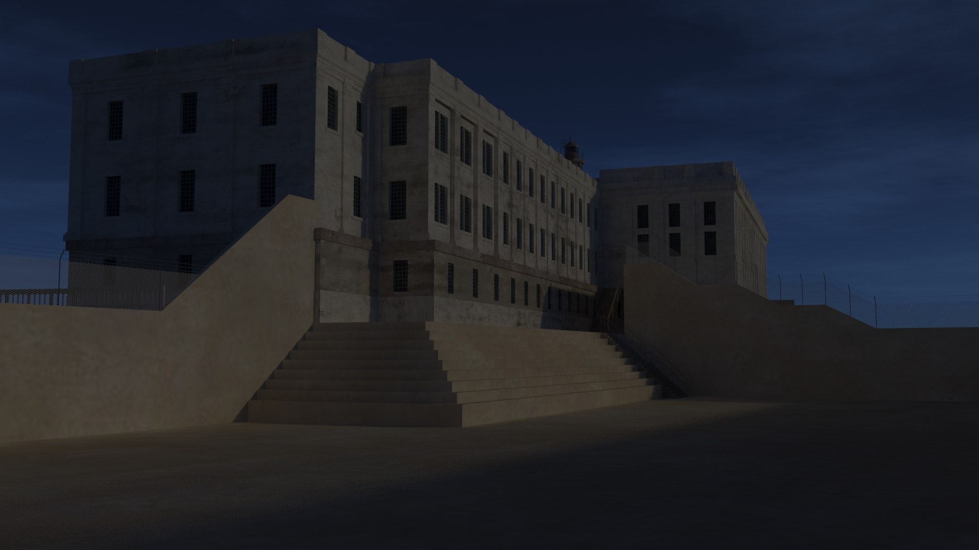 Alcatraz Island 3d Model