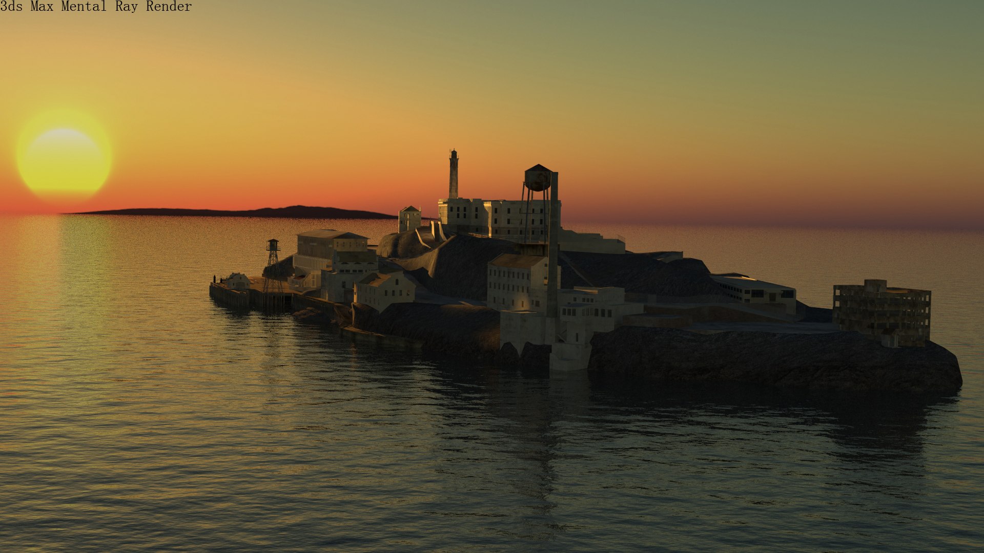Alcatraz Island 3d Model