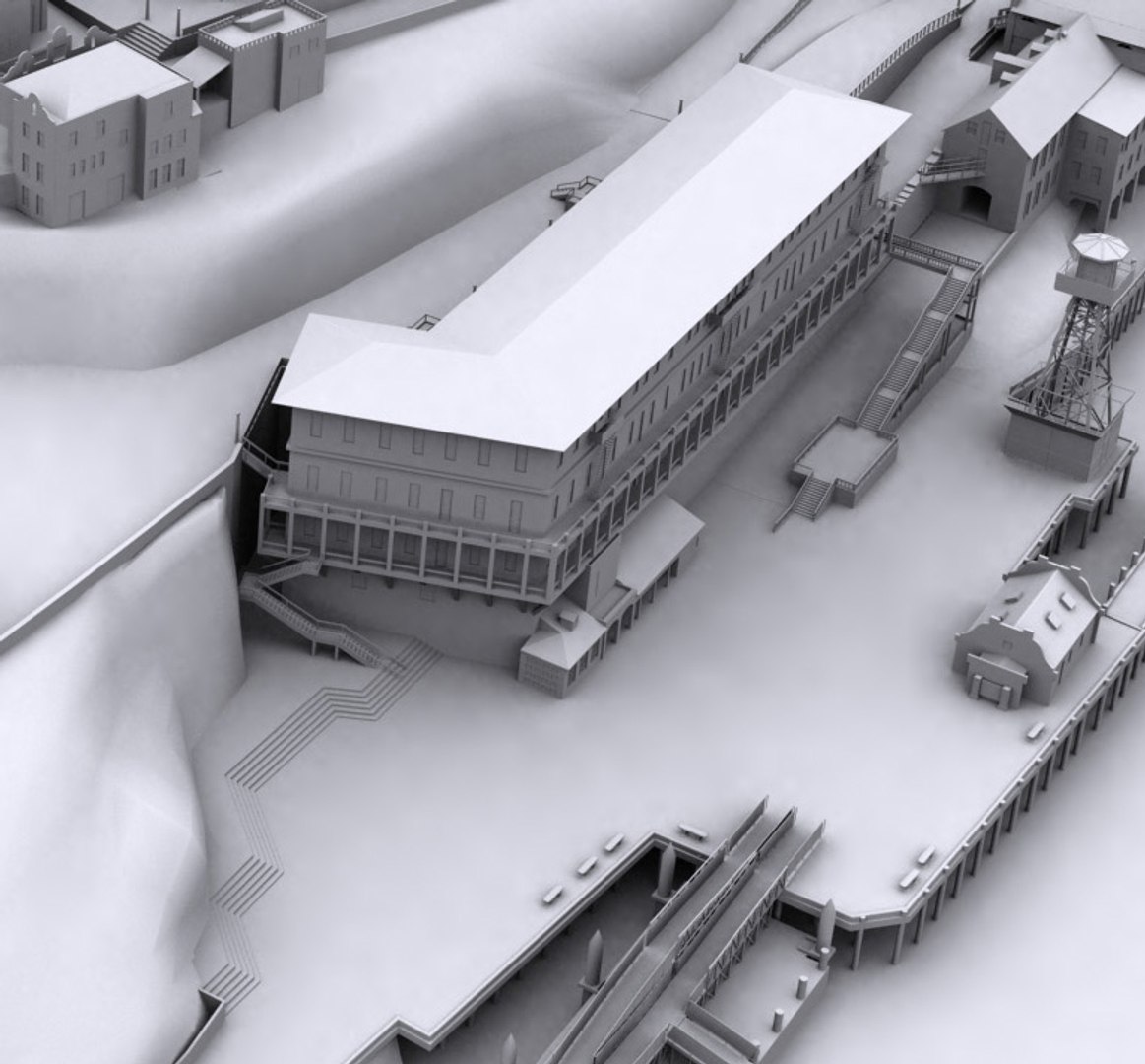 Alcatraz Island 3d Model
