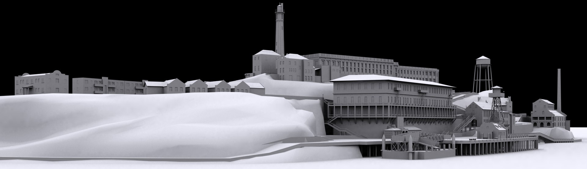 Alcatraz Island 3d Model