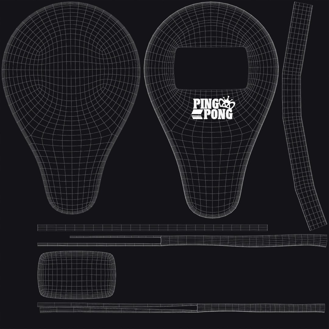 Ping Pong Racket Wallet 3D Model - TurboSquid 1362264