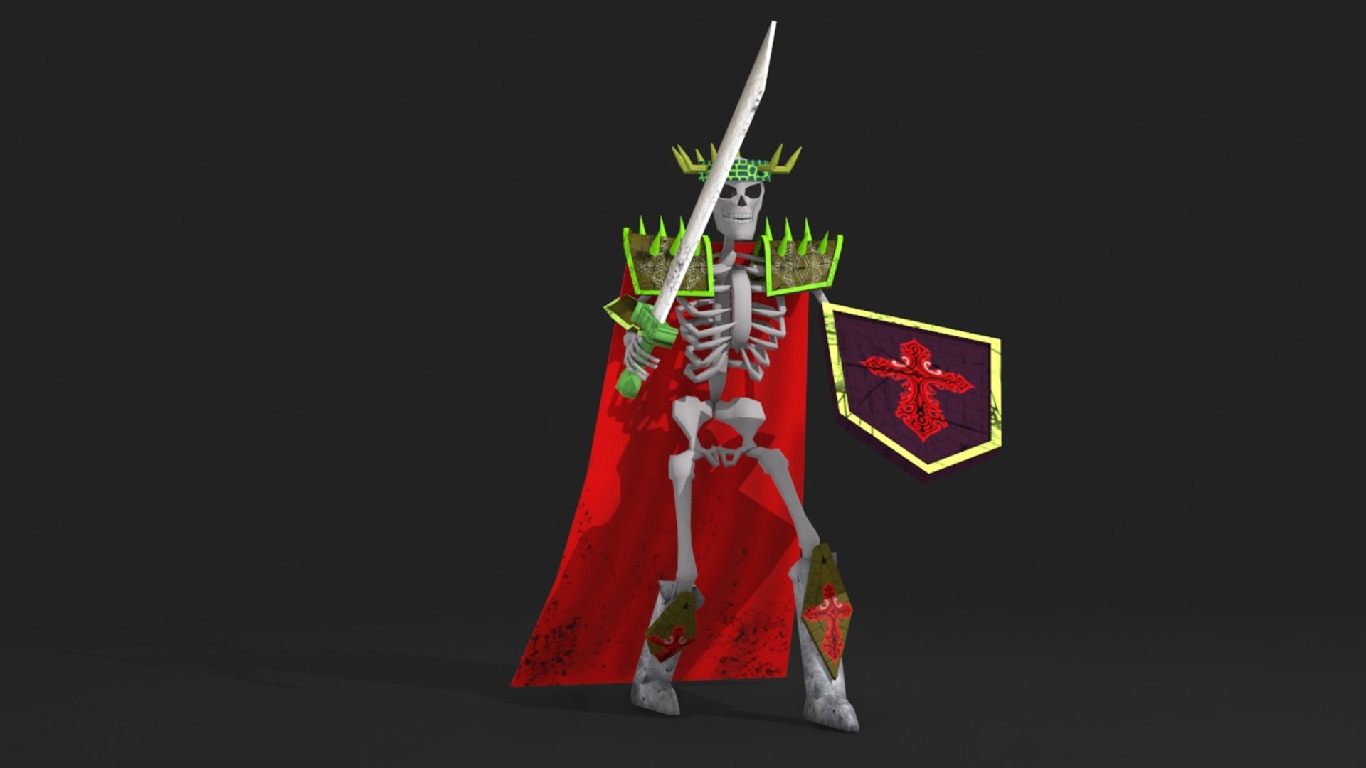 Rigged skeleton fighter 3D - TurboSquid 1719577
