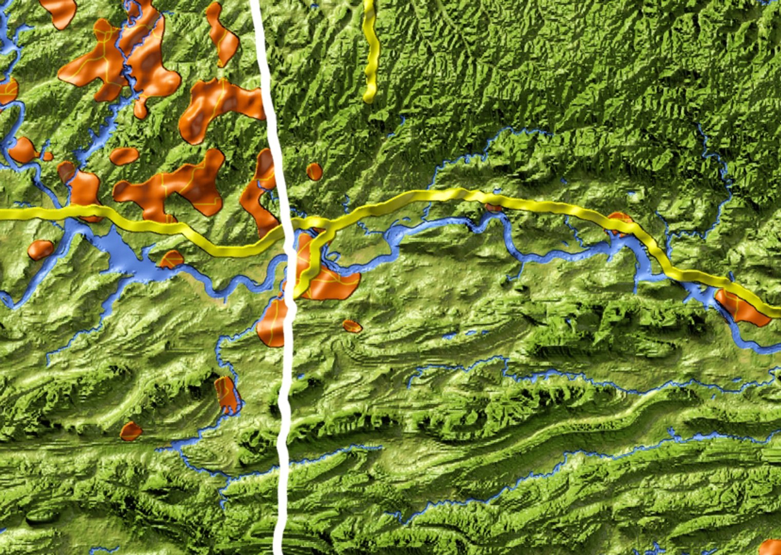 3d Model Relief Arkansas