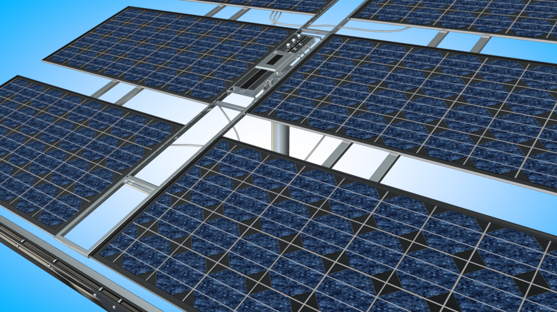 solar panel 3d dxf