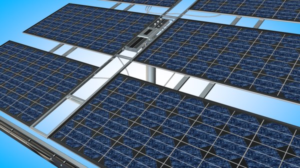 solar panel 3d dxf