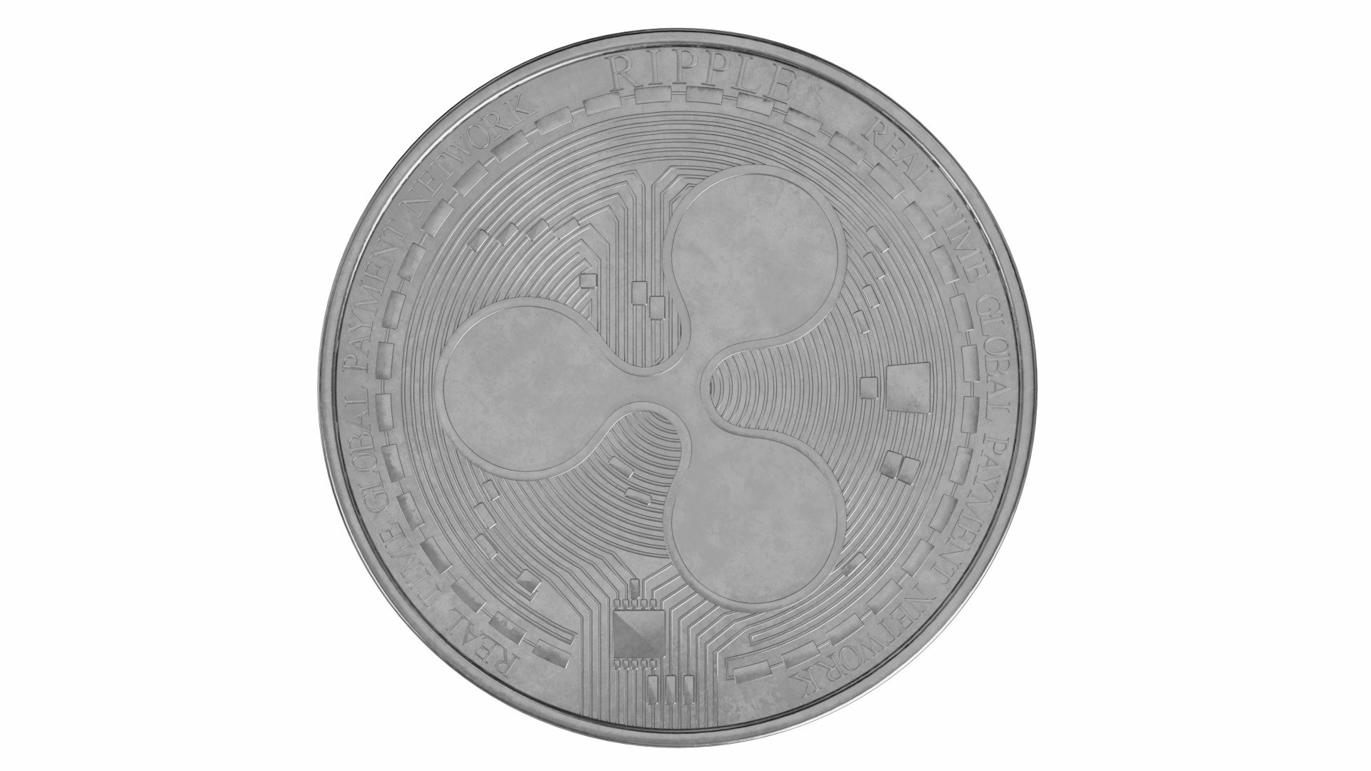 3D XRP cryptocurrency sign - TurboSquid 1823436