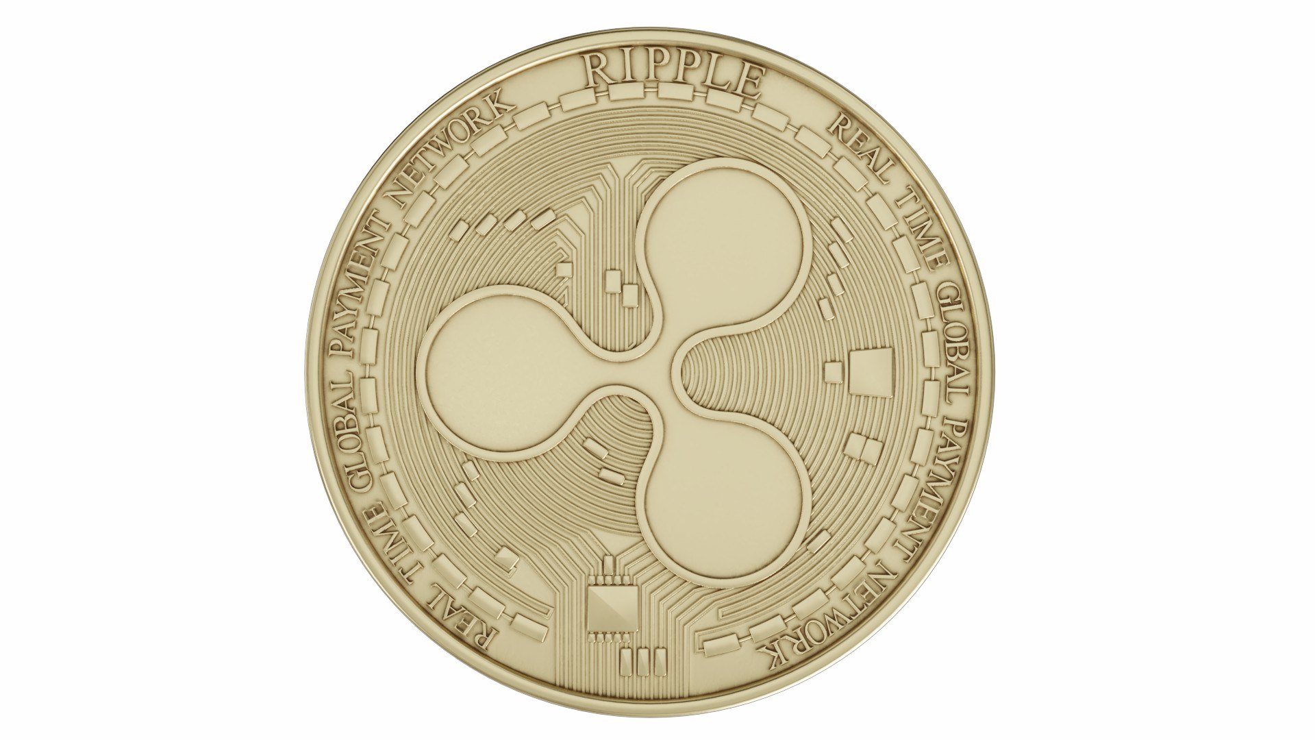 3D XRP cryptocurrency sign - TurboSquid 1823436