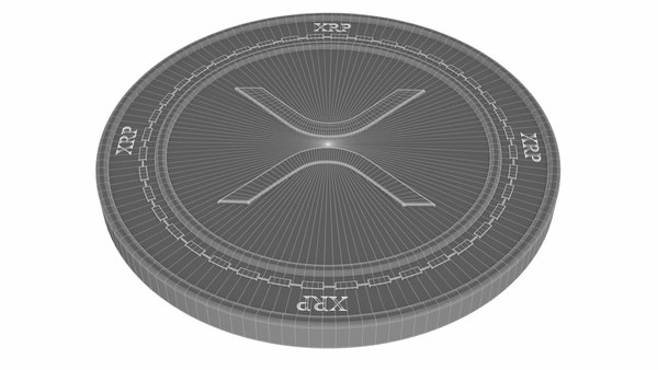 3D XRP cryptocurrency sign - TurboSquid 1823436