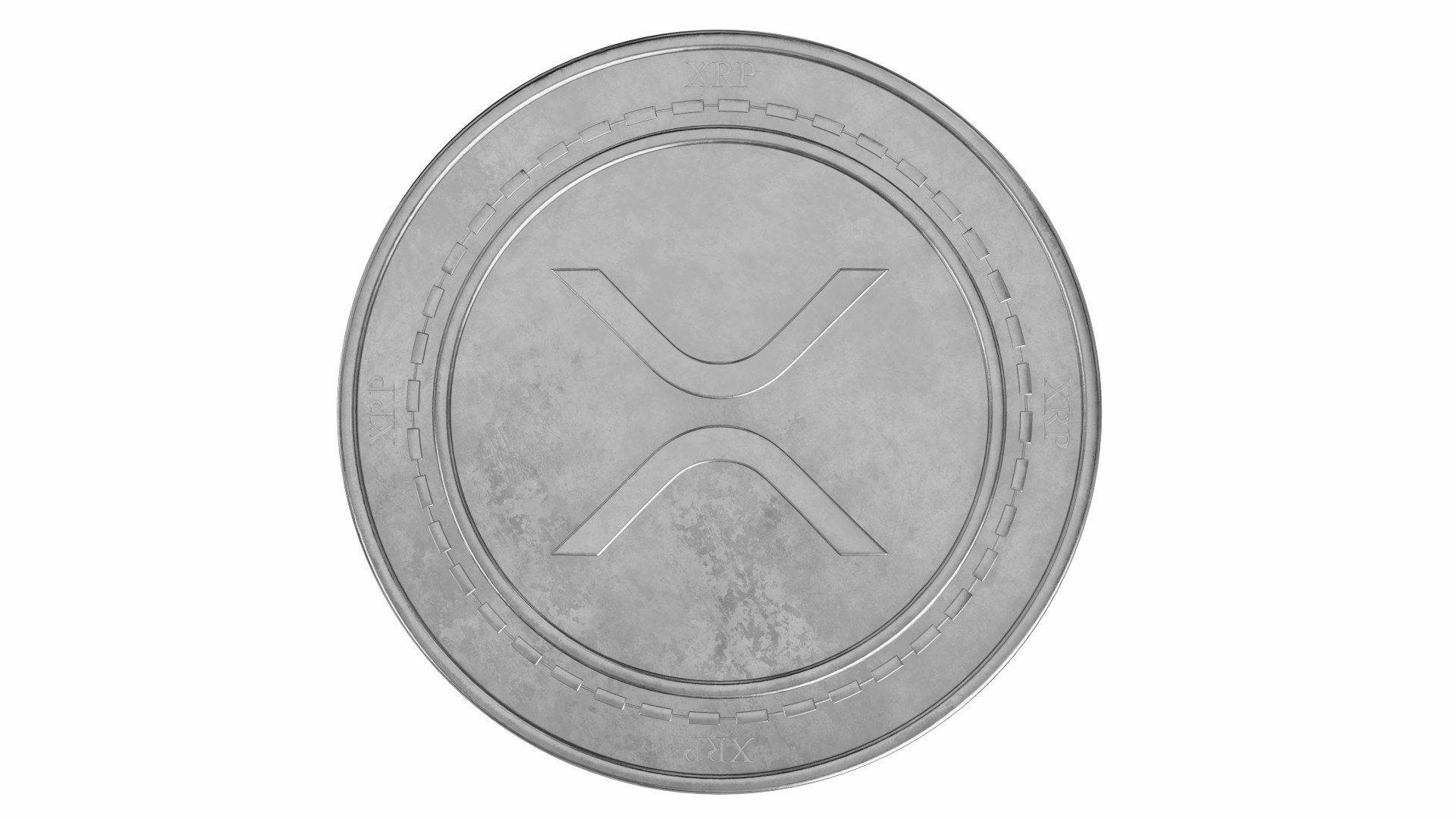3D XRP cryptocurrency sign - TurboSquid 1823436