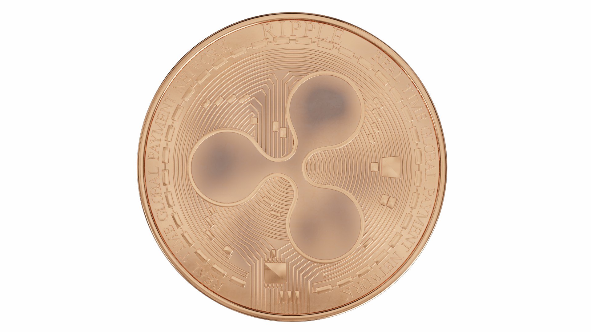 3D XRP cryptocurrency sign - TurboSquid 1823436