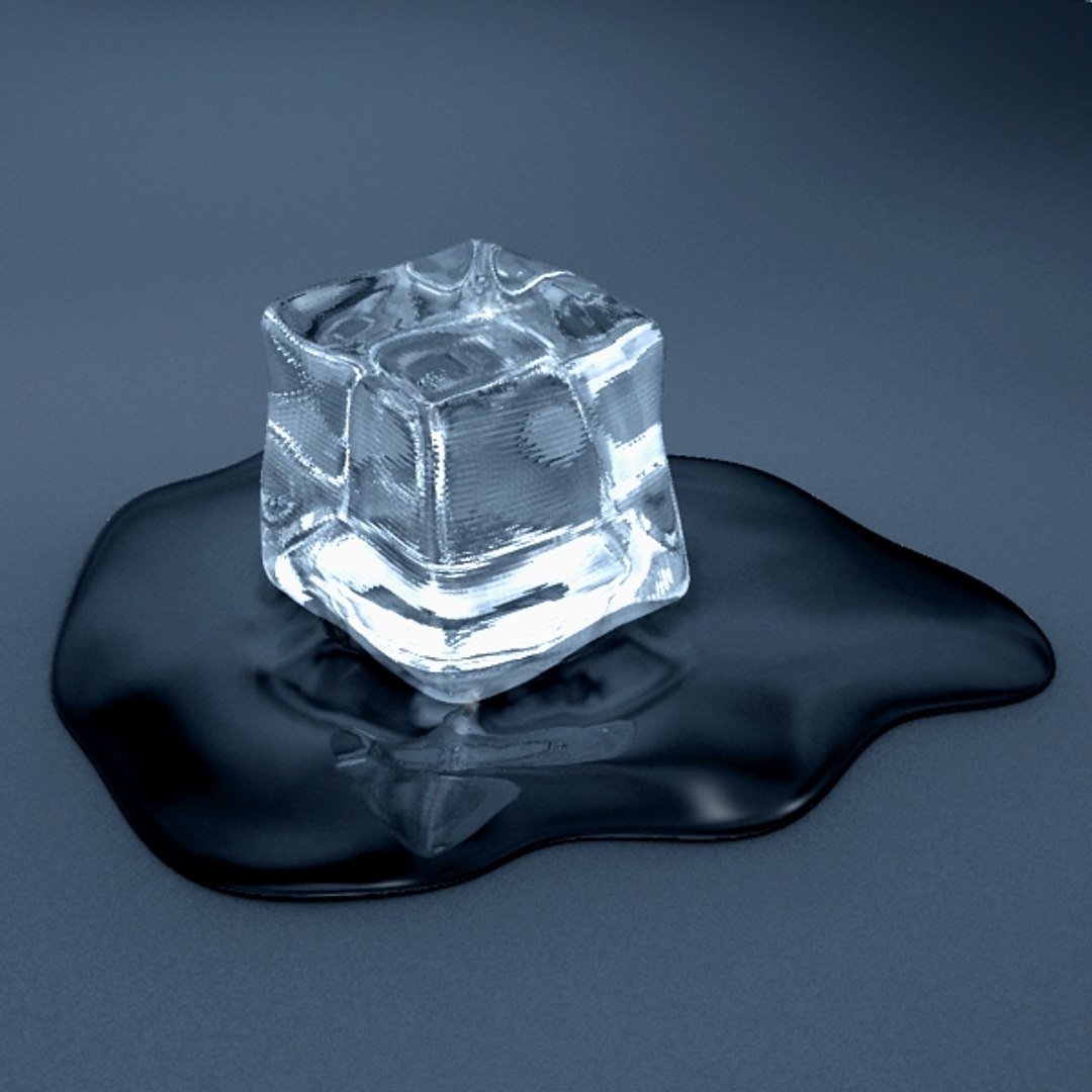3d Ice Cube Model