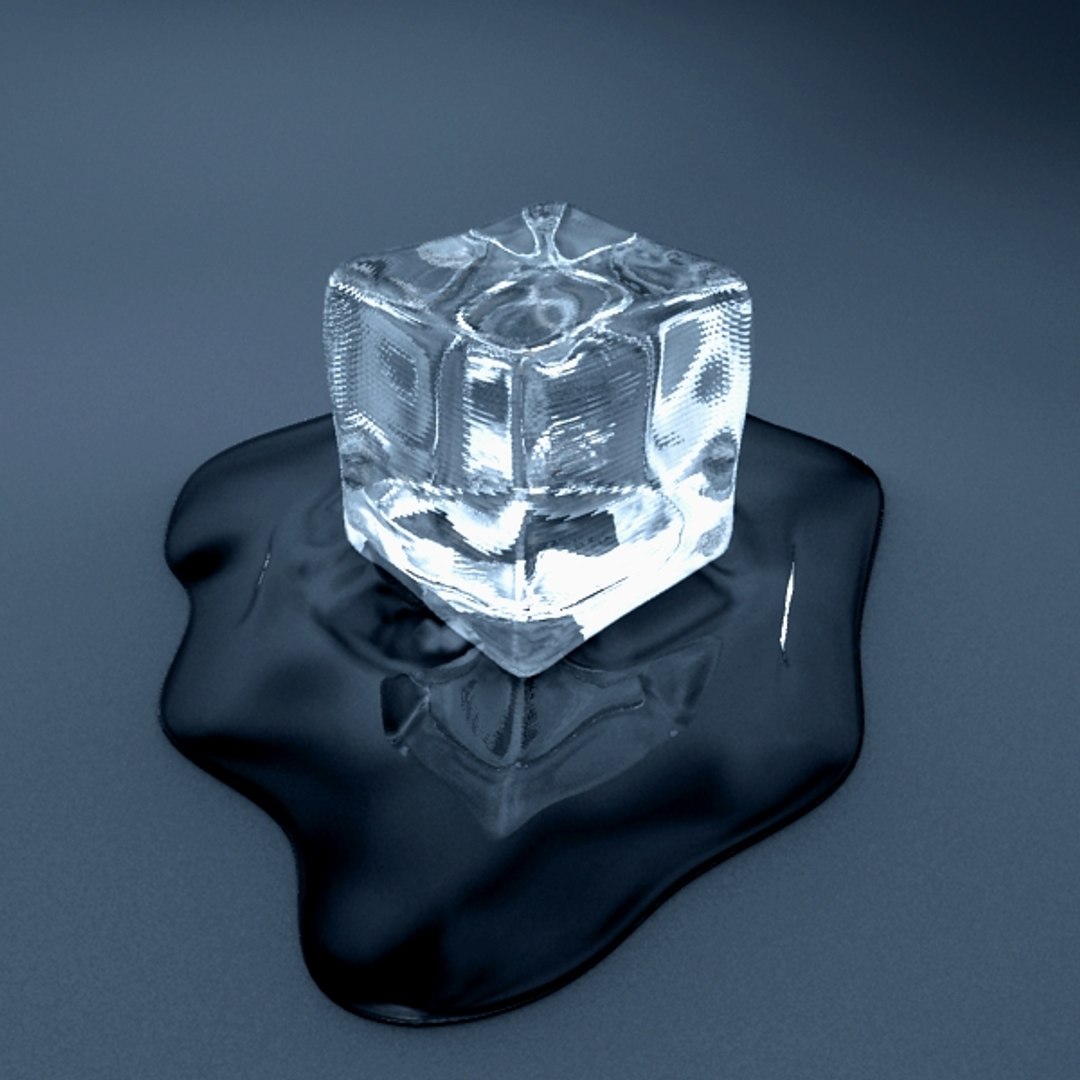 3d Ice Cube Model