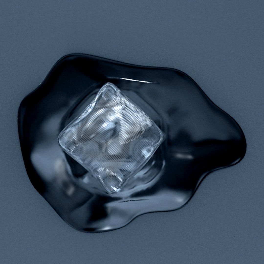 3d Ice Cube Model