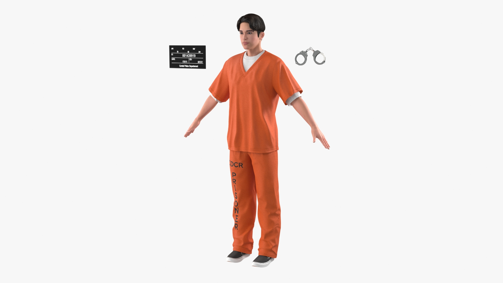 3D Asian Male Prisoner Rigged - TurboSquid 2372374
