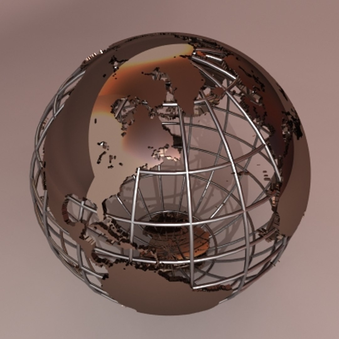 globe earth 3d model