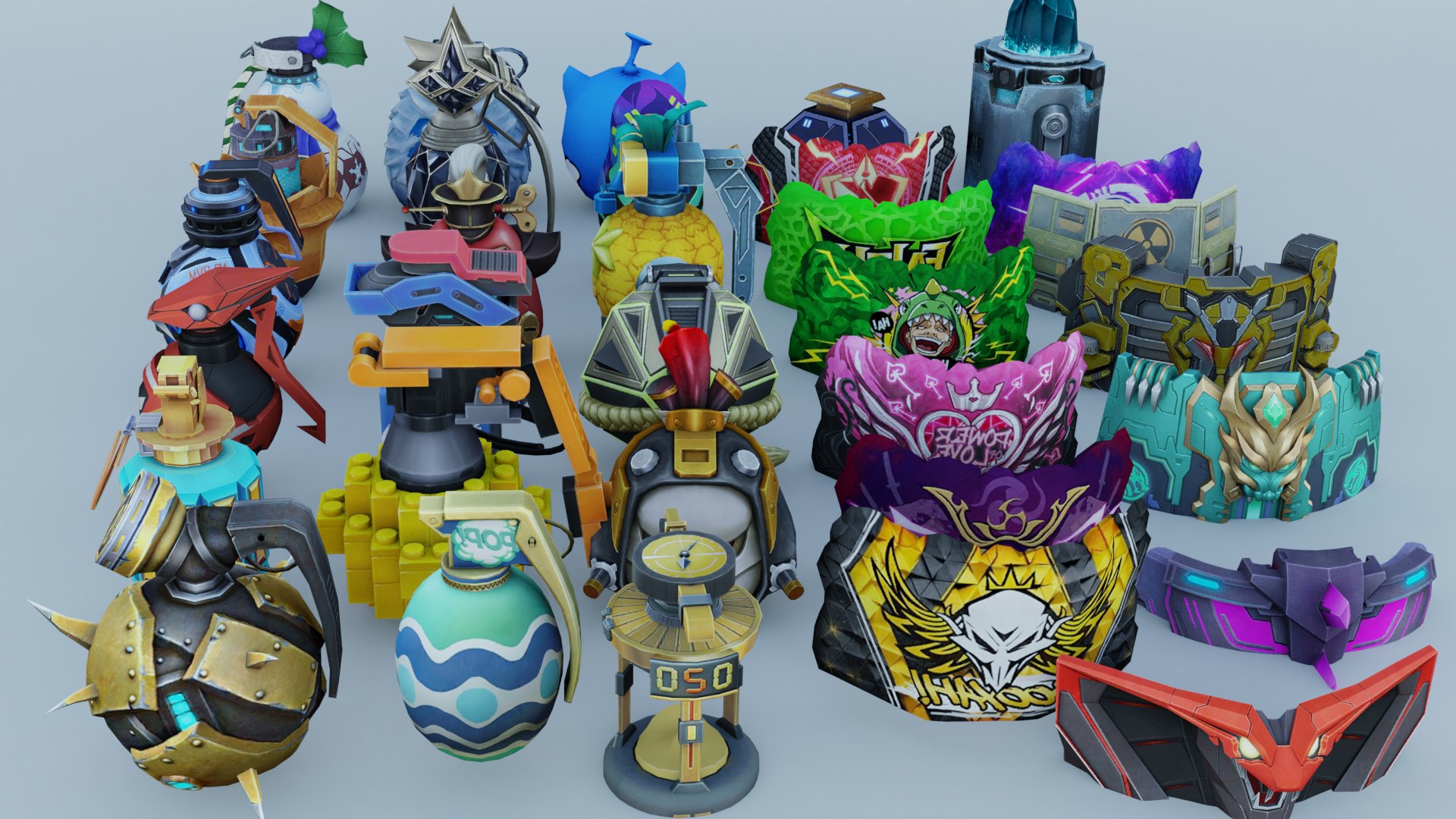 Weapon Grenade Gloo Wall Rifle bomb 3D model - TurboSquid 1820458