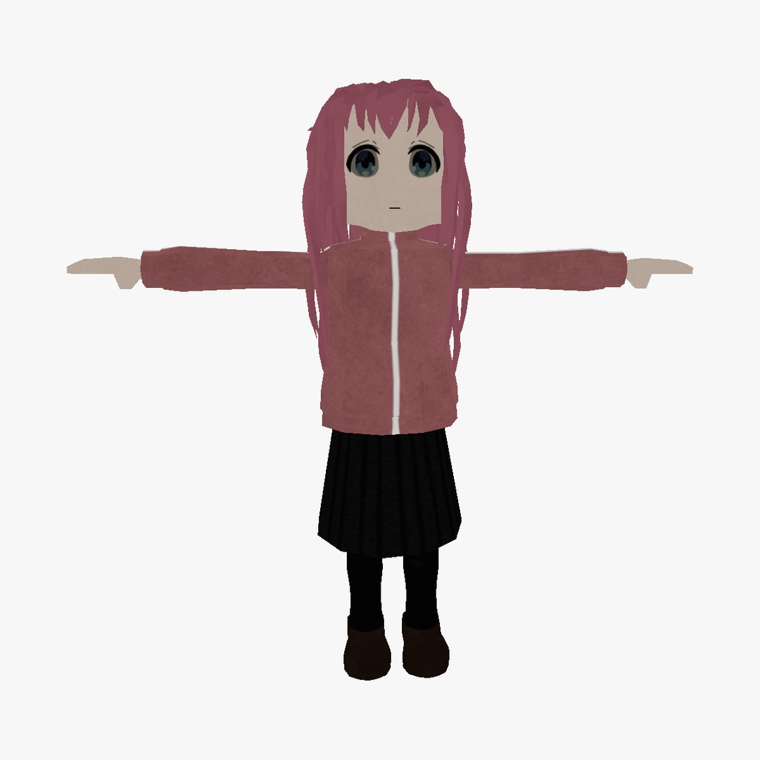 Free Low poly style Hitori Goto 3D model - TurboSquid 2062051