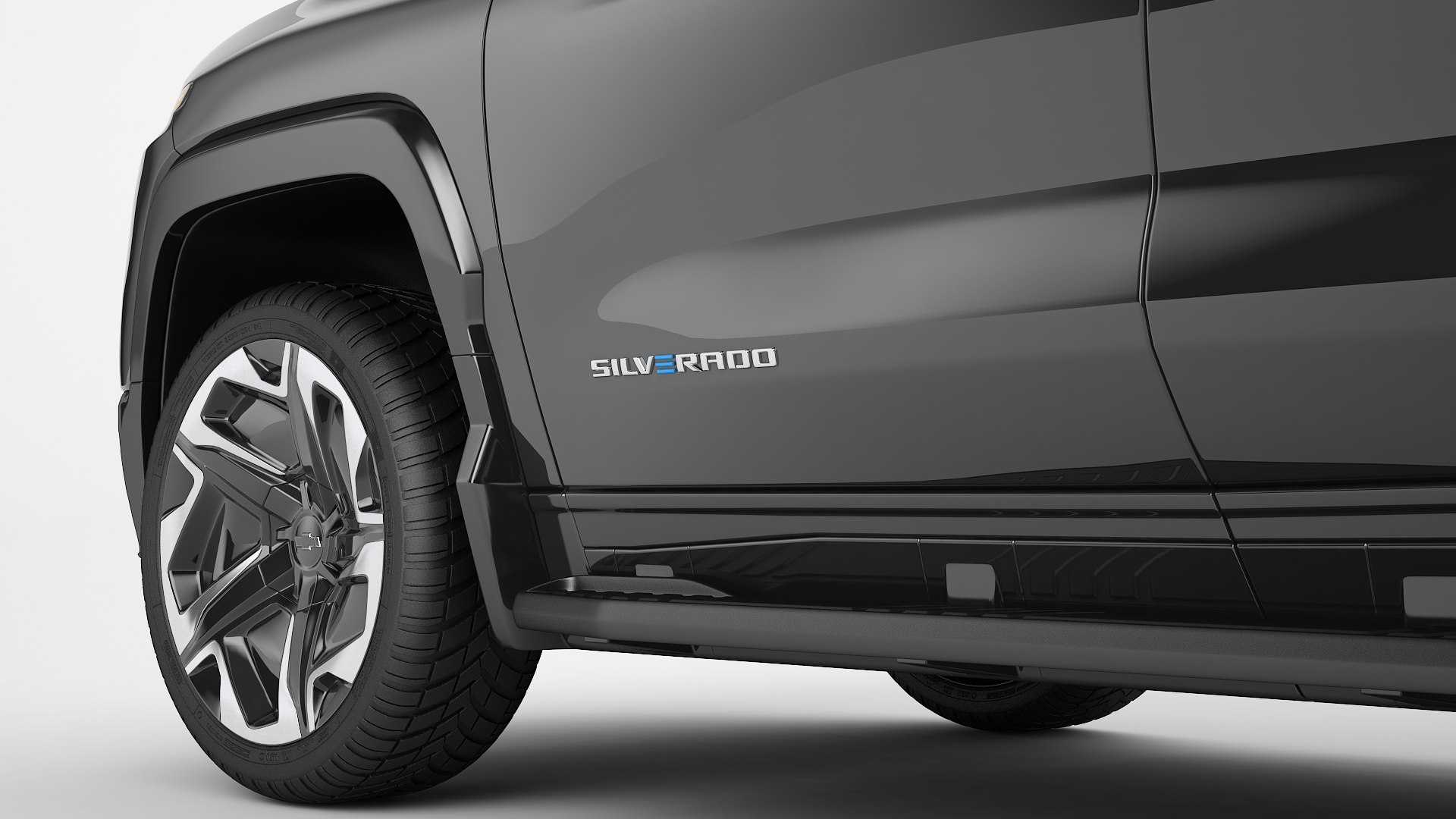 3D Chevrolet Silverado EV RST 2024 Black - TurboSquid 2000044