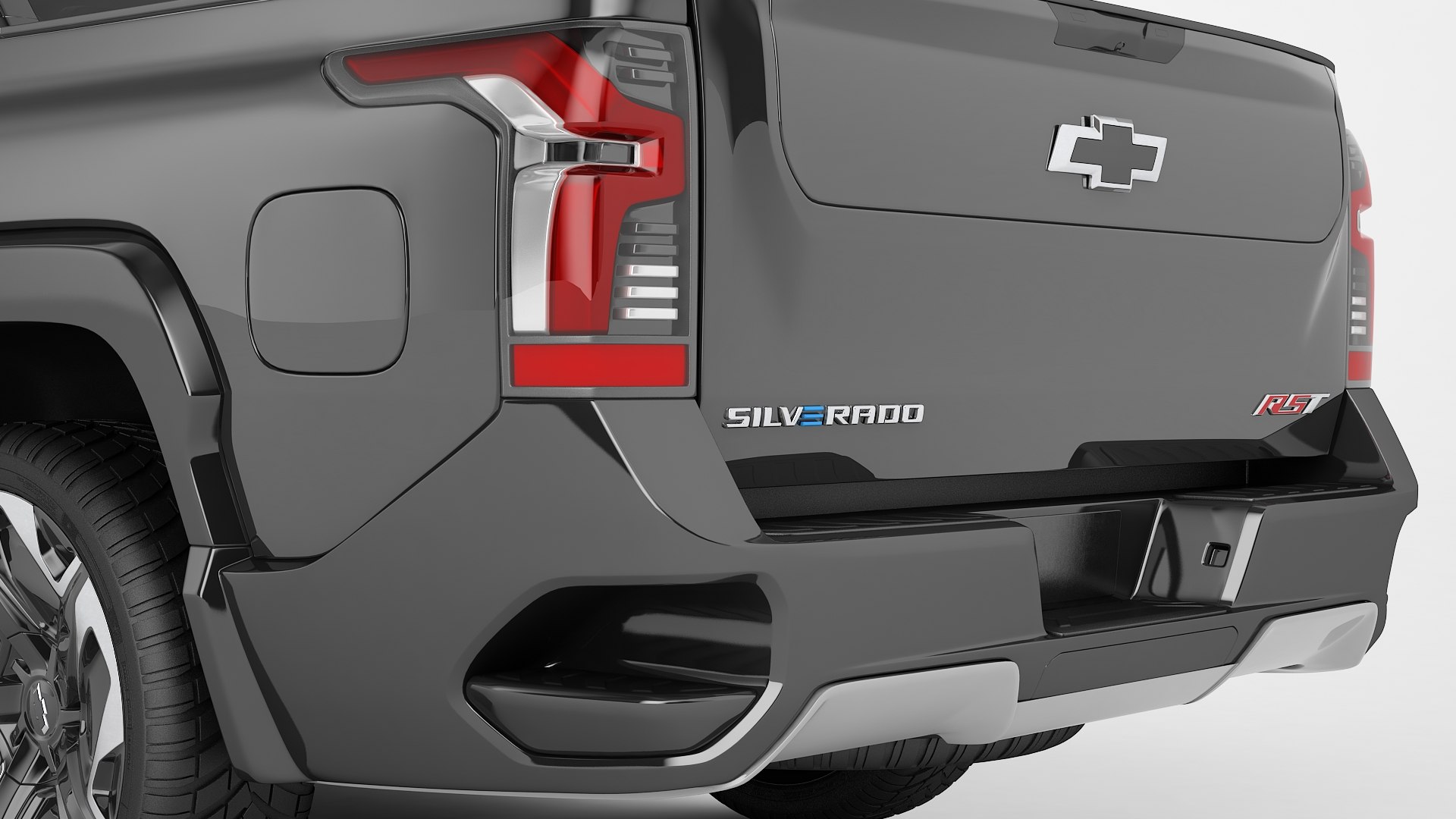 3D Chevrolet Silverado EV RST 2024 Black - TurboSquid 2000044
