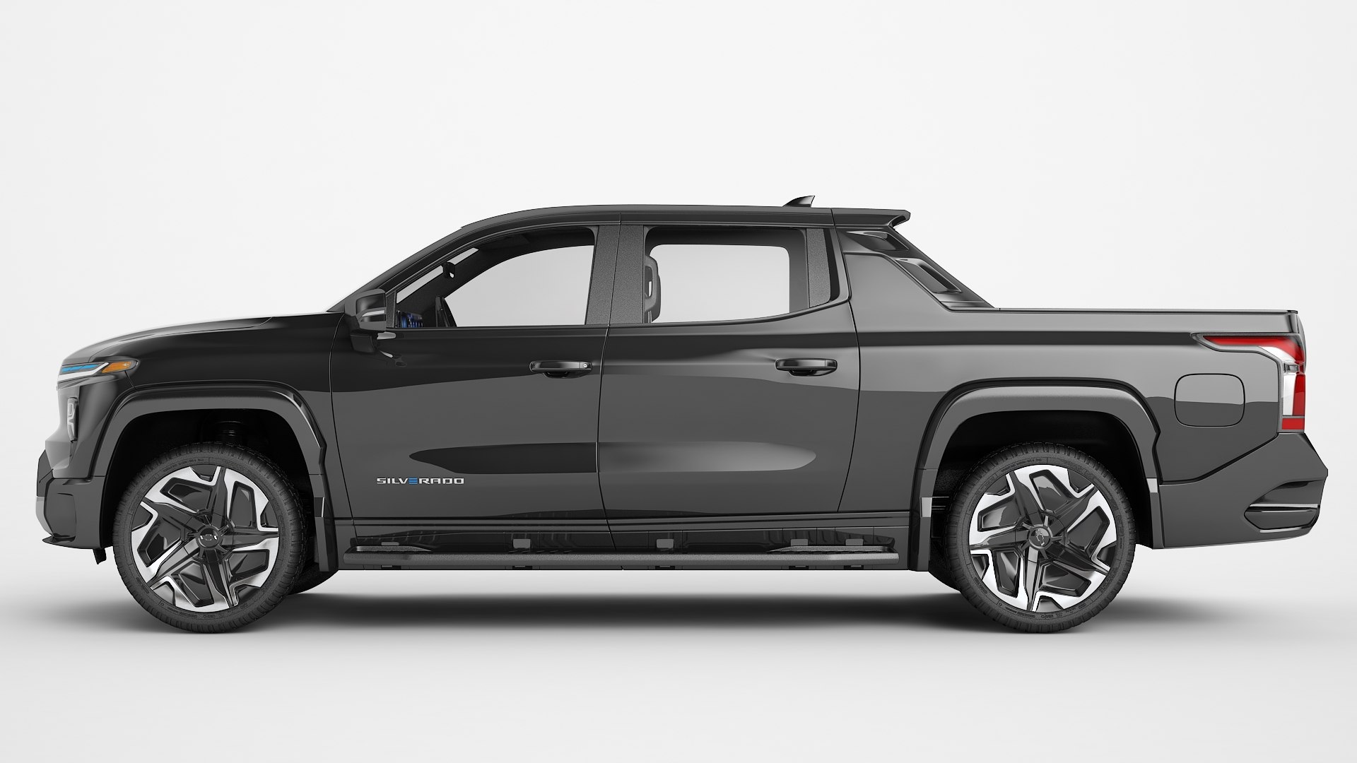 3D Chevrolet Silverado EV RST 2024 Black - TurboSquid 2000044