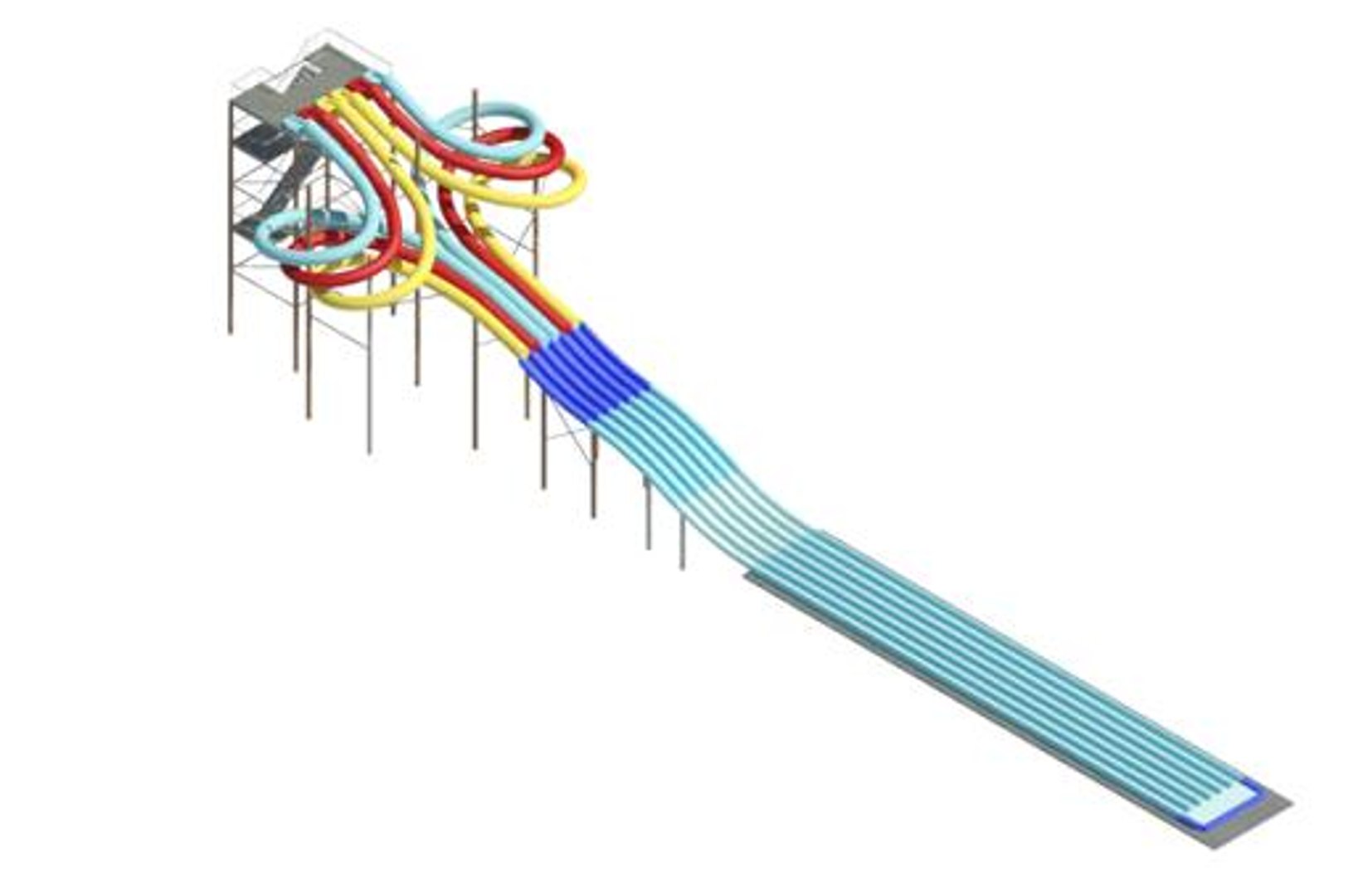3D Waterslide 04 RUN Model - TurboSquid 1840563