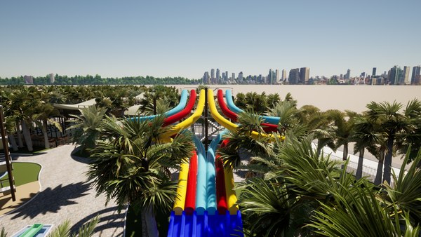 3D model Waterslide 02 DROP FBX - TurboSquid 1840528