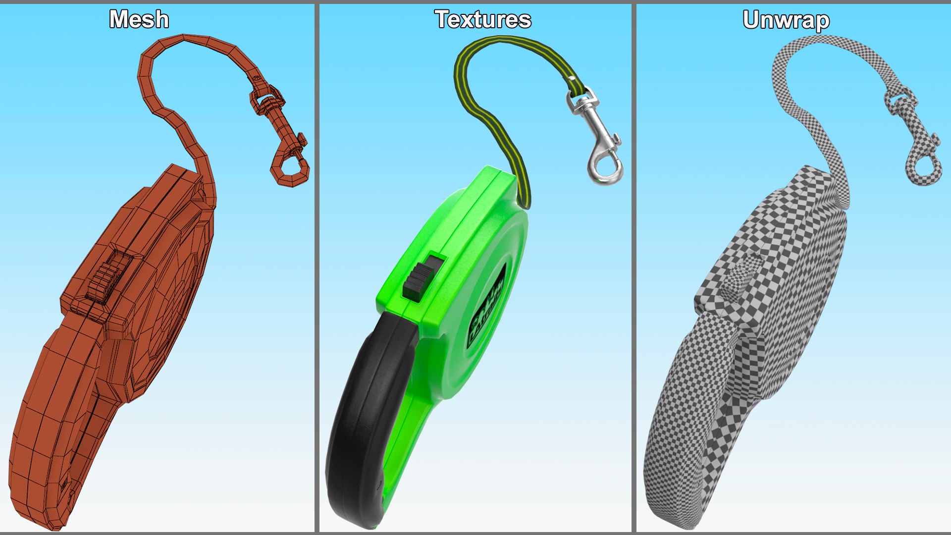 Extendable Dog Leash Latrails Model - TurboSquid 2178047