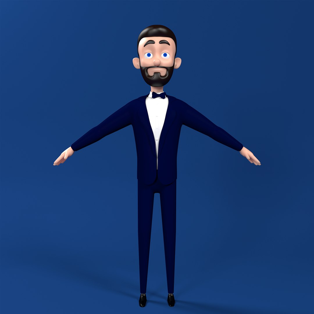 3D Character Rig Josh - TurboSquid 1495999