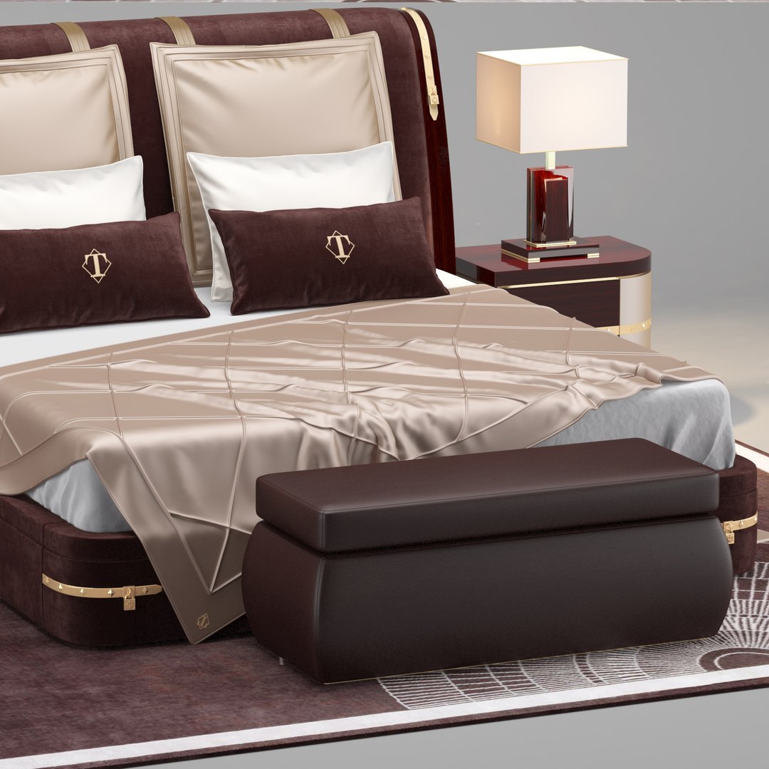 Turri diamond beds 3D model - TurboSquid 1167673